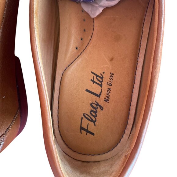 Flag Ltd | Shoes | Flag Ltd Leather Loafer Shoes Mens Size 15 Brown ...
